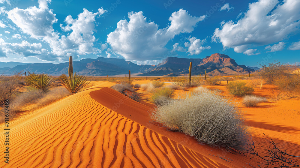 The resiliency of nature in arid zones, exemplifying the adaptability ...