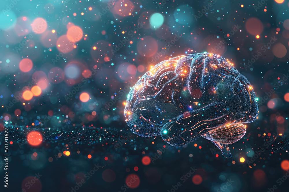 Brain-inspired graphics to illustrate the network's cognitive analogy ...