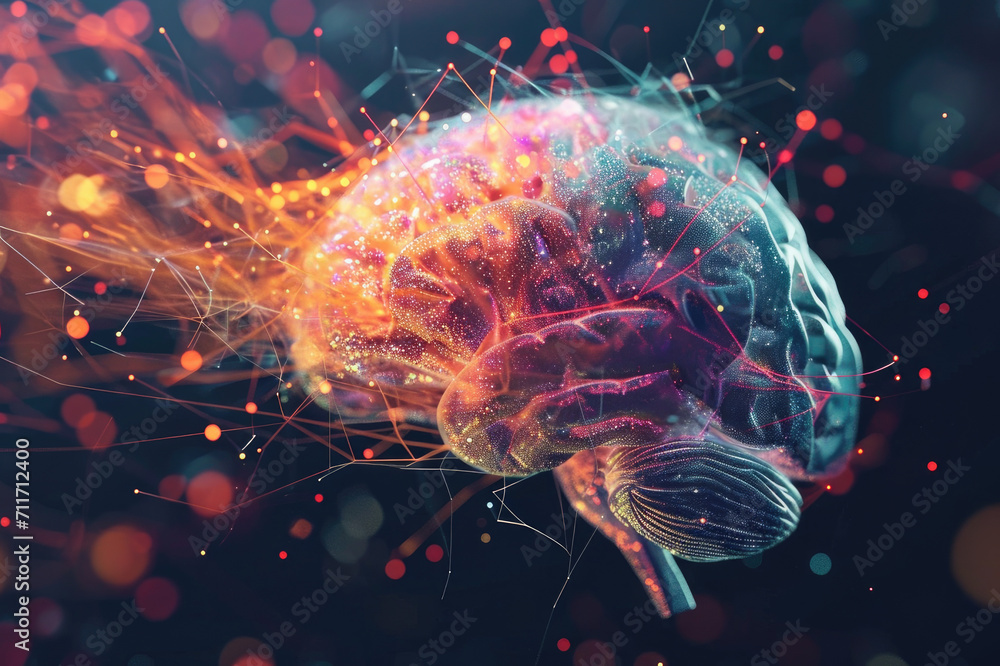 Brain-inspired graphics to illustrate the network's cognitive analogy ...