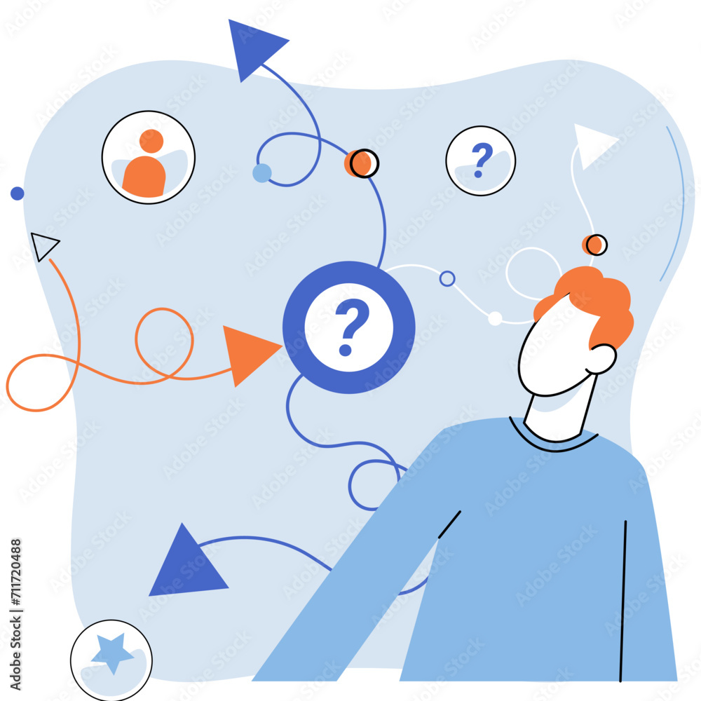 Decision vector illustration. The decision metaphor represents ... Decision vector illustration. The decision metaphor represents ...