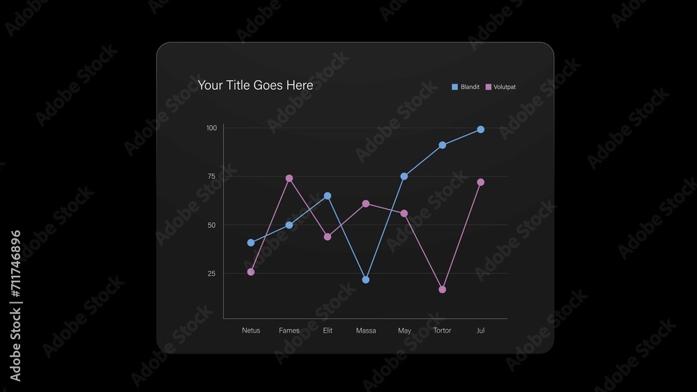 Line Chart Infographic Video Template Stock Template | Adobe Stock