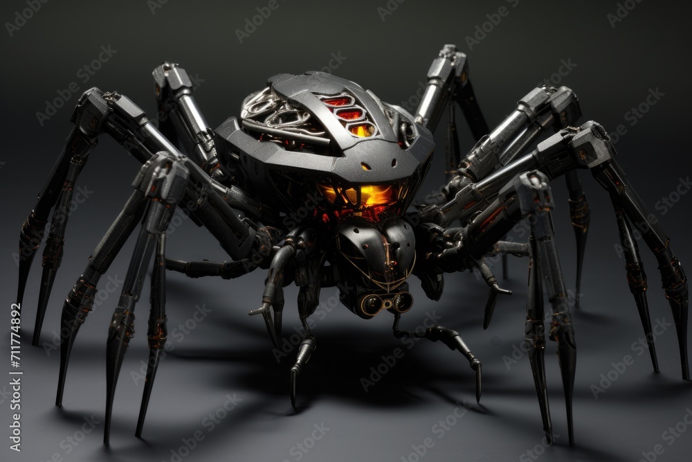 Witness a fascinating image of a large spider, showcasing its ...