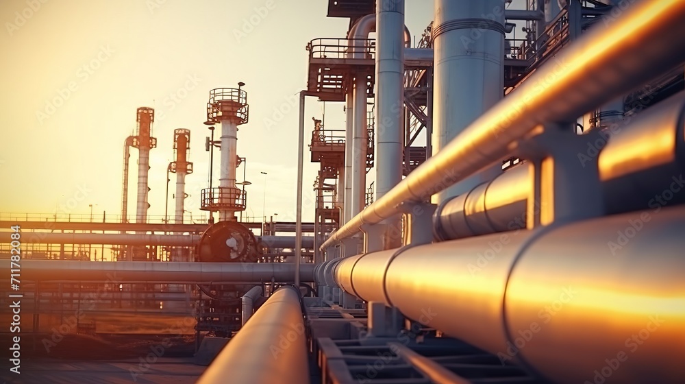 Gas pipes for the oil industry. a clean pipeline for renewable energy ...