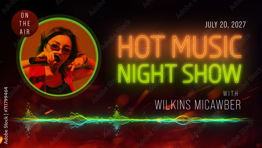 Top Chart Audio Visualizer For Hot Music and Greatest Hits Stock ...