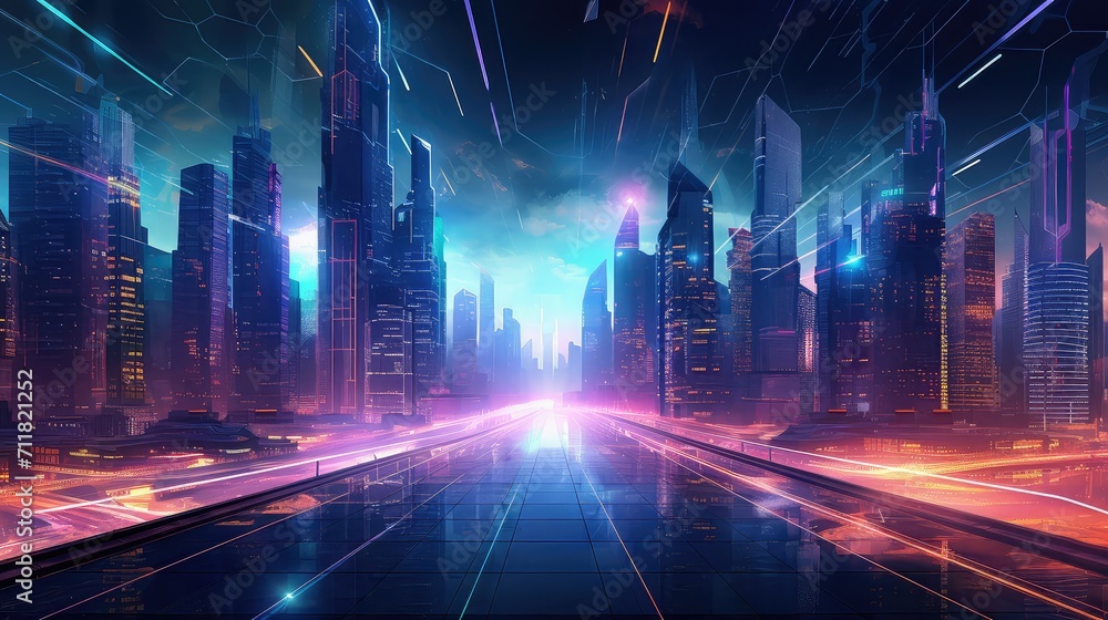 digital technology innovation background illustration disruption ...