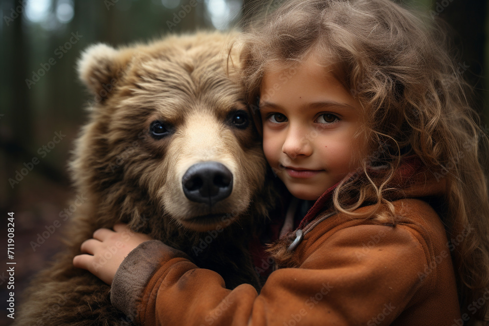 National Hugging Day. Cute animated animals hug each other. celebration ...