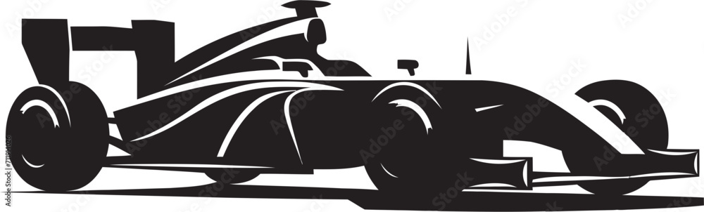 Nitro Surge Badge Racing Car Vector Logo for Formula 1 Power Stock ...