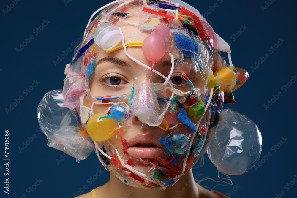 Artistic concept of environmental pollution impact on humans Generative ...