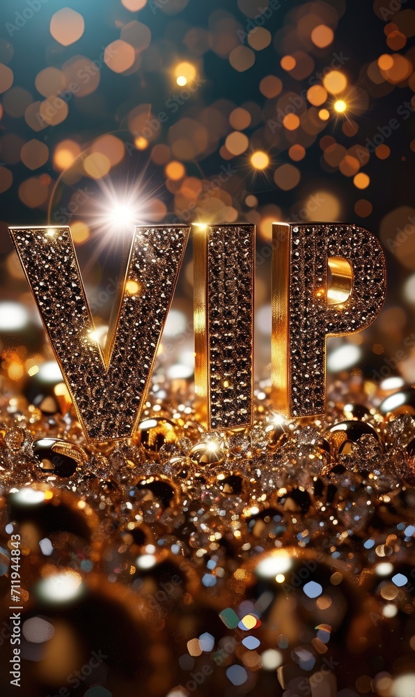 Vip v.i.p. sign logo text: a sophisticated blend on busines card ...