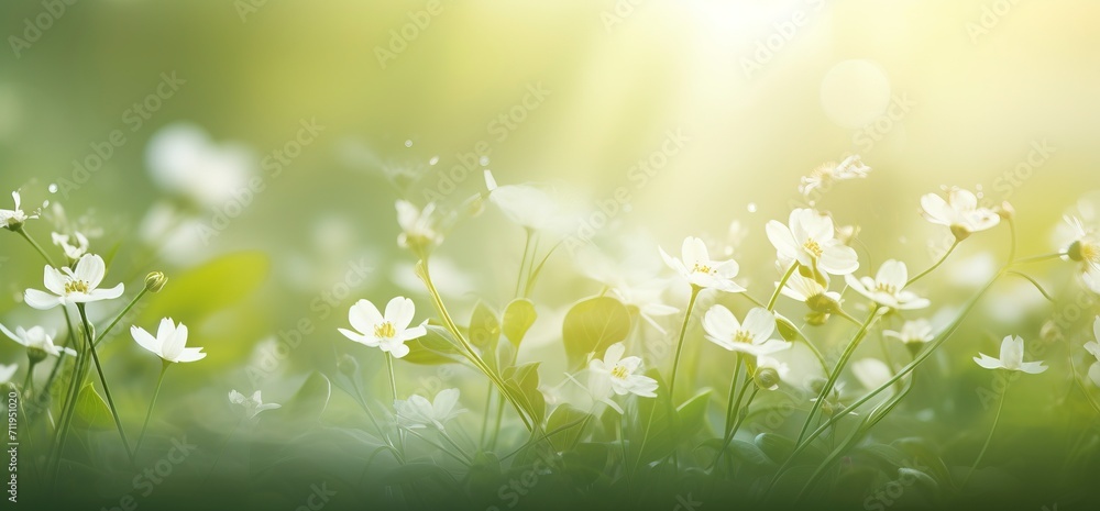 sunny spring background, hd wallpaper, in the style of soft focus lens ...