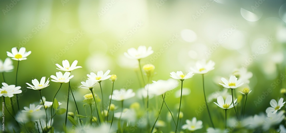 sunny spring background, hd wallpaper, in the style of soft focus lens ...