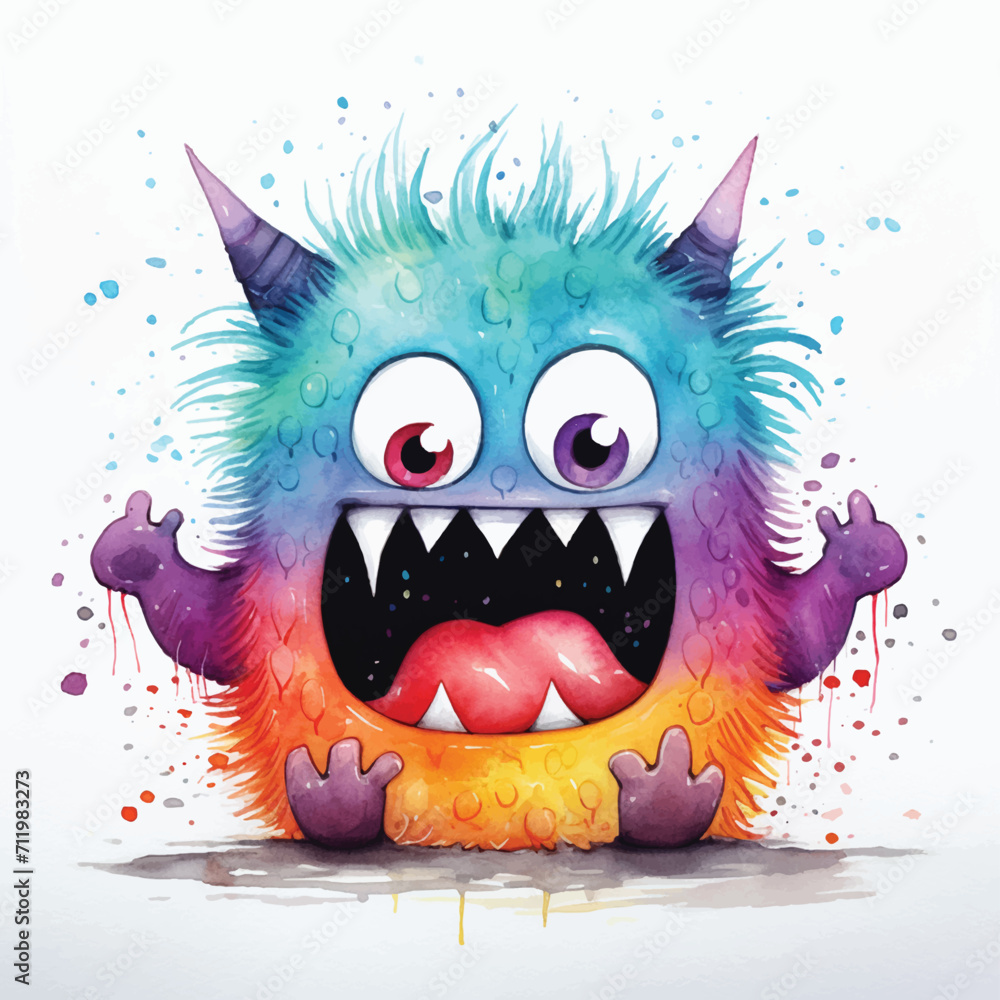 Watercolor cityscape mermaid watercolor painting watercolor ink ...