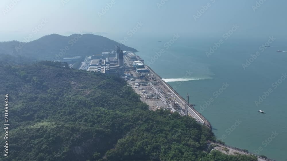 Hong Kong Tuen Mun Black Point Power Station uses natural gas as fuel ...