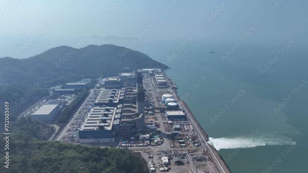 Hong Kong Tuen Mun Black Point Power Station uses natural gas as fuel ...
