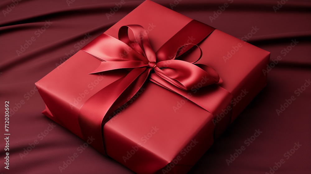 gift wrapping using a square cloth. a gift elegantly wrapped in a solid ...