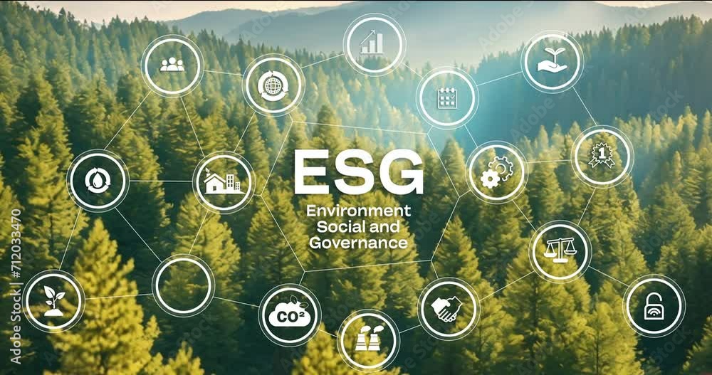 ESG environmental social governance investment business concept.Green ...