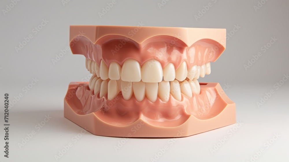 Human Dental Model Showing Teeth and Gums for Educational Purposes ...