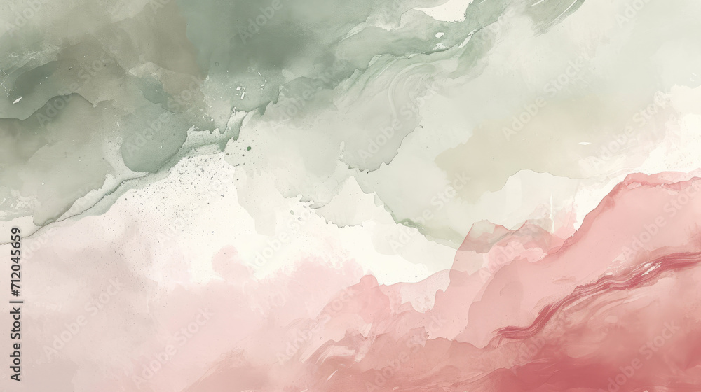 Watercolor abstract background on canvas with a dynamic mix of dusty ...