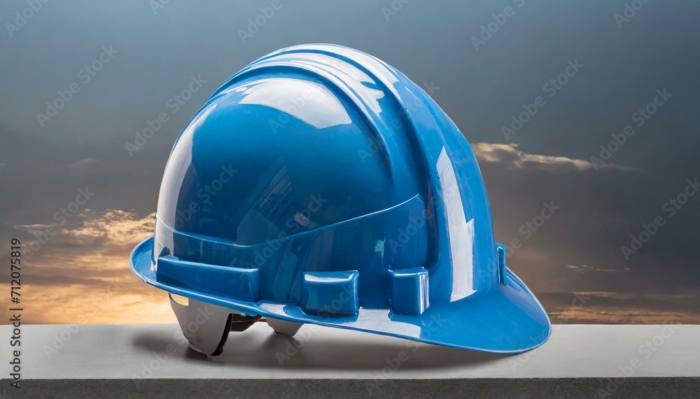 blue sky and helmet, blue hard hat, blue hard hat, Modern blue hard hat ...