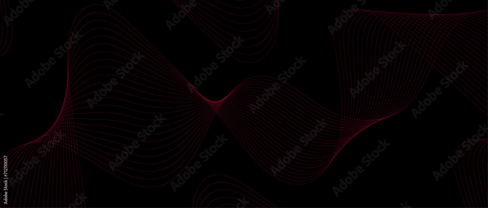 Vecteur Stock Abstract wavy Red gradient stream element for design on a ...