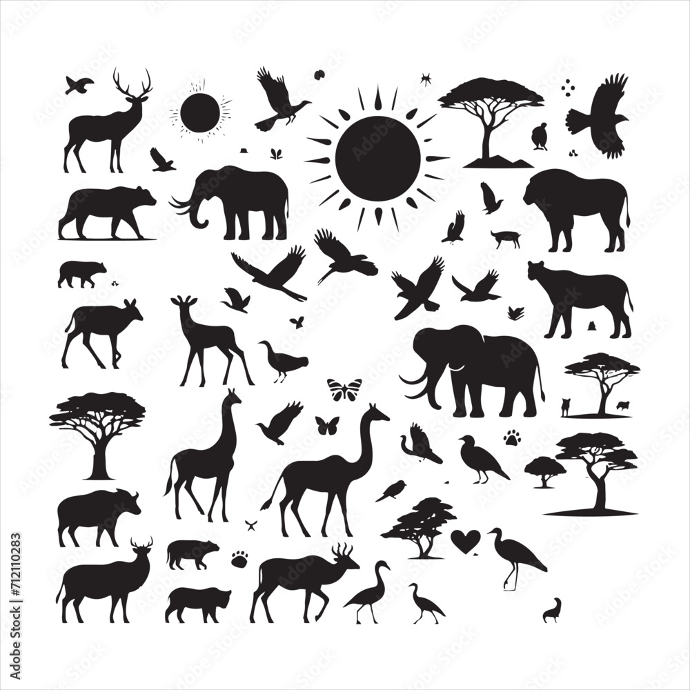 Shadows of the Untamed: Comprehensive Collection Featuring Wild Animals ...
