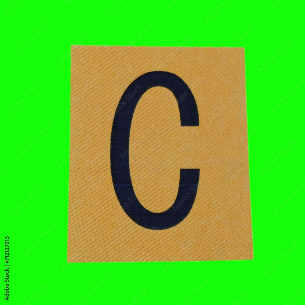 4k A, B, C, D, E, F Letters Animation. Animation of an alphabet with ...