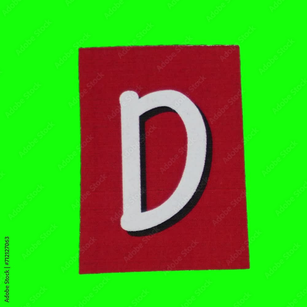 4k A, B, C, D, E, F Letters Animation. Animation of an alphabet with ...