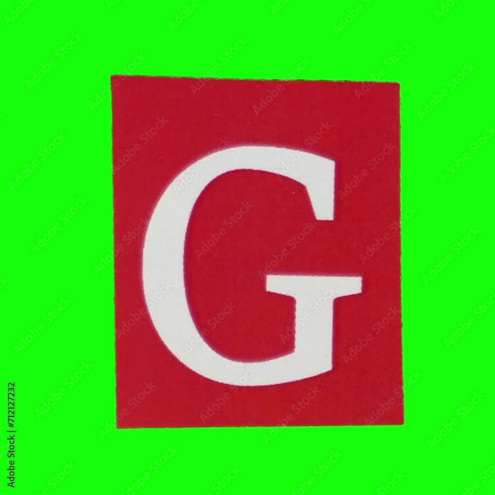 4k A, B, C, D, E, F Letters Animation. Animation of an alphabet with ...