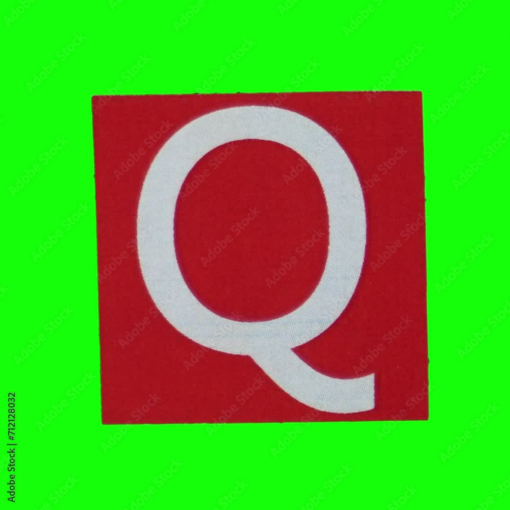 4k A, B, C, D, E, F Letters Animation. Animation of an alphabet with ...