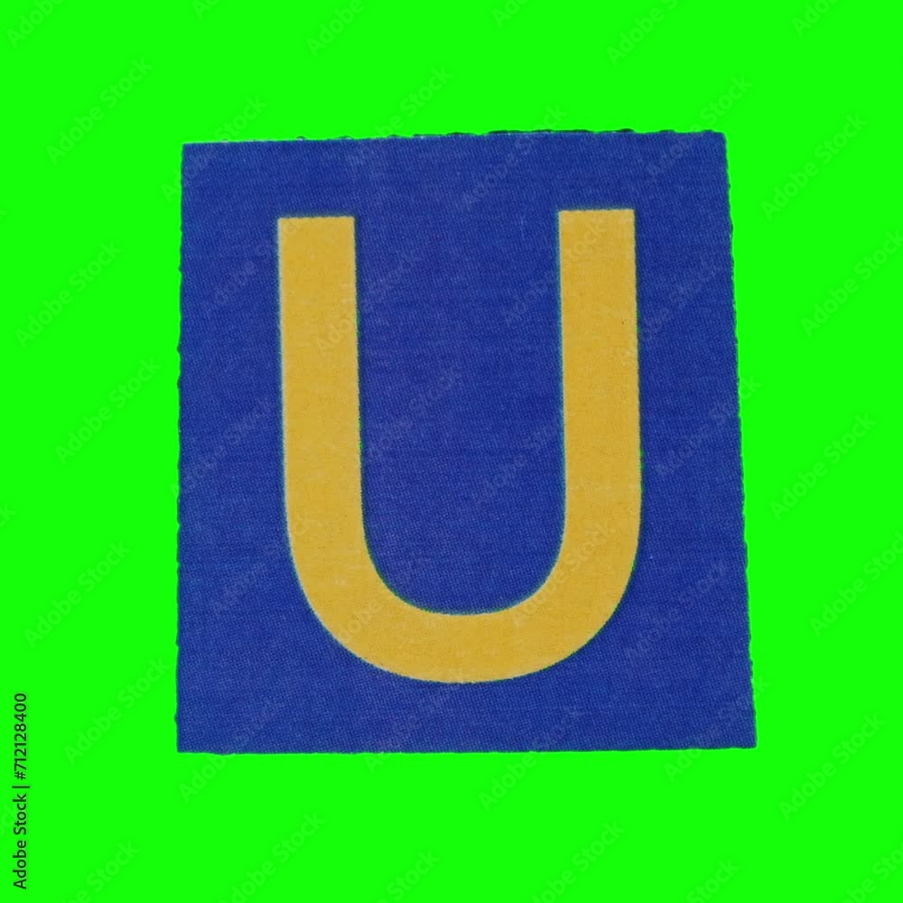 4k A, B, C, D, E, F Letters Animation. Animation of an alphabet with ...