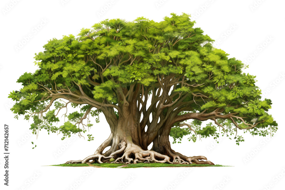 Banyan Tree Isolated on Transparent Background Stock Photo | Adobe Stock