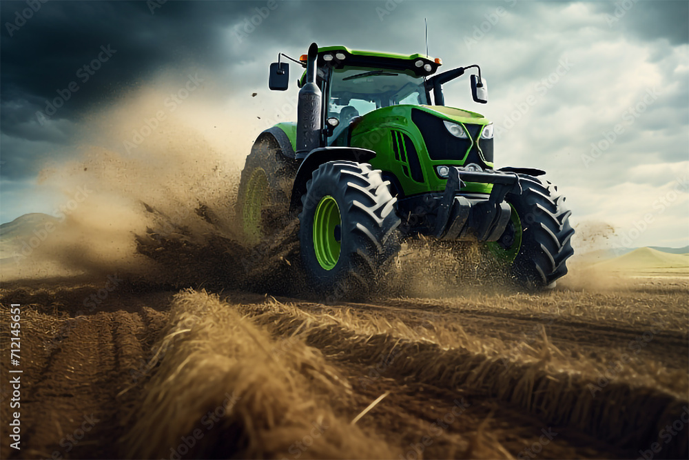 High perspective front corner view Deere R Standard Diesel Tractor at a ...