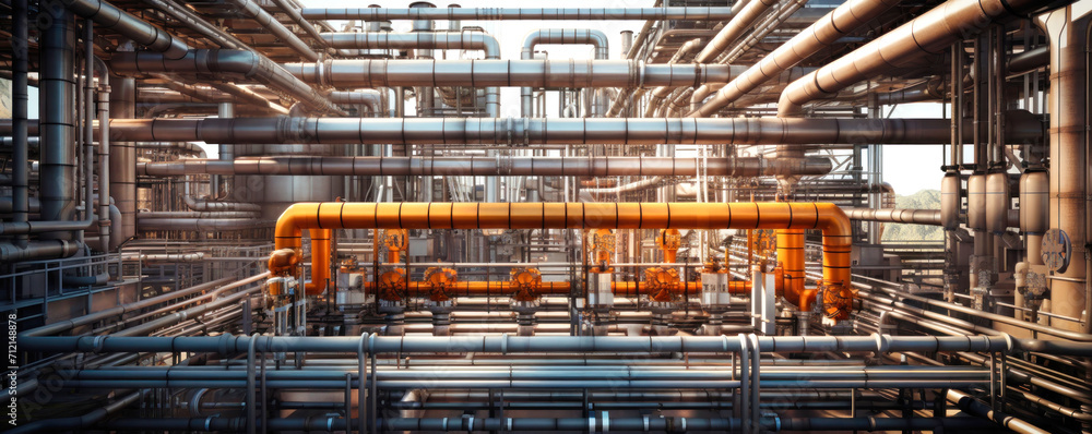 Water node. Pipes and fittings. control unit for water supply to the ...