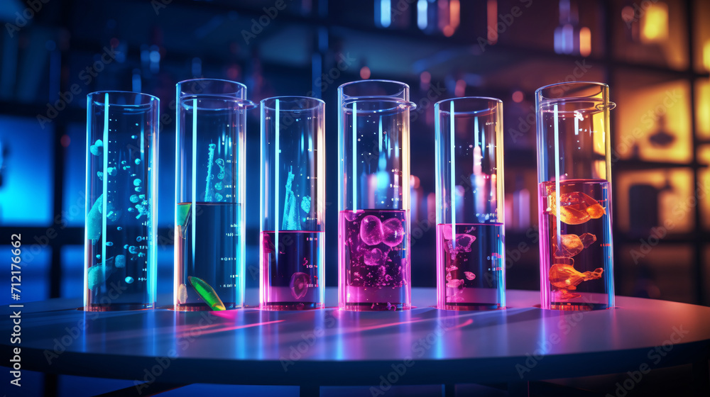 Science laboratory test tubes lab equipment Stock Illustration | Adobe ...