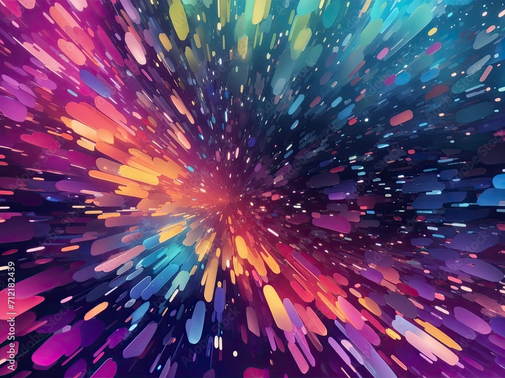 Digital colorful starry sky abstract graphic poster web page PPT ...