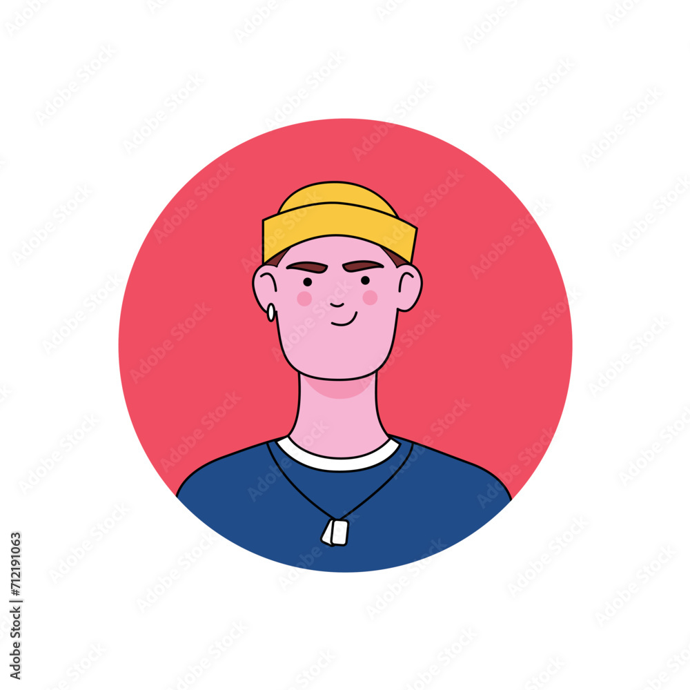 Vecteur Stock Avatar of person in the universal style. This ...