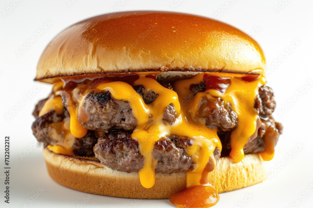 Smashburger with beef meatballs melted cheese and the exclusive Bull ...