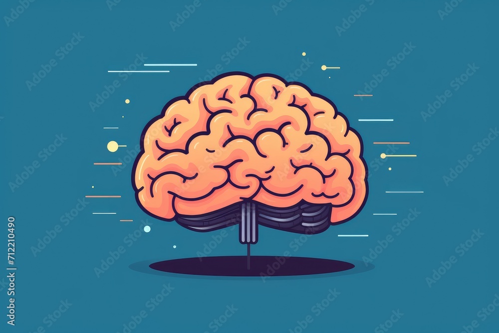 Creative brain symbol 3D icon, brainstorming ideation techniques ...