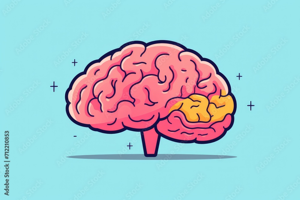 Creative brain symbol 3D icon, brainstorming ideation techniques ...