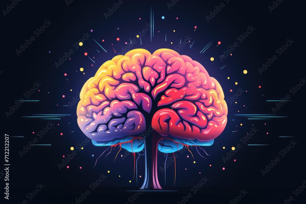 Creative brain vector, brainstorming, idea generation, vectors artificial intelligence, machine ...