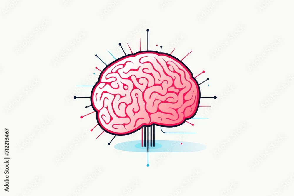 Symbolic brain graphic, cognitive vectors, brain icons, and logos ...