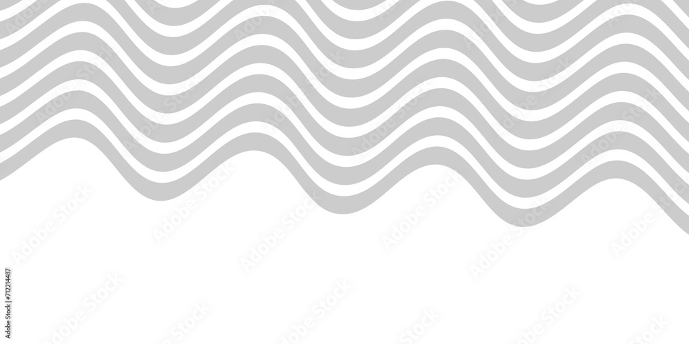 Abstract wavy lines hand drawn with pencil on white paper background ...