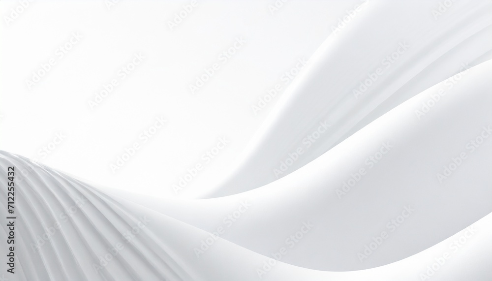 Minimalistic abstract white foam forms with a simple light background ...