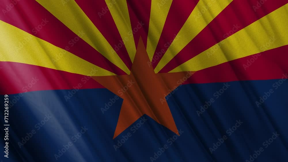 Arizona Waving Flag. National 3d Arizona Flag Waving. Arizona Flag 4k ...
