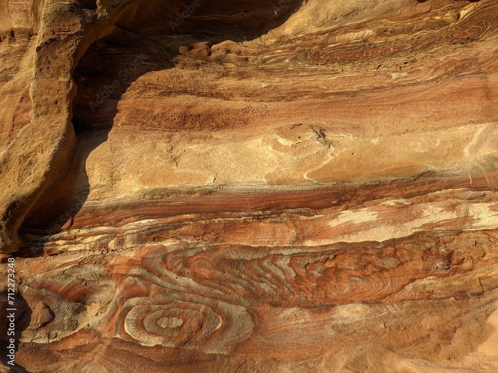 beauty of sand stone pattern of stones in Petra valley in one of many ...