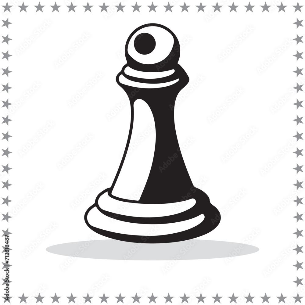 Vetor de Chess Silhouette, cute Chess Vector Silhouette, Cute Chess ...