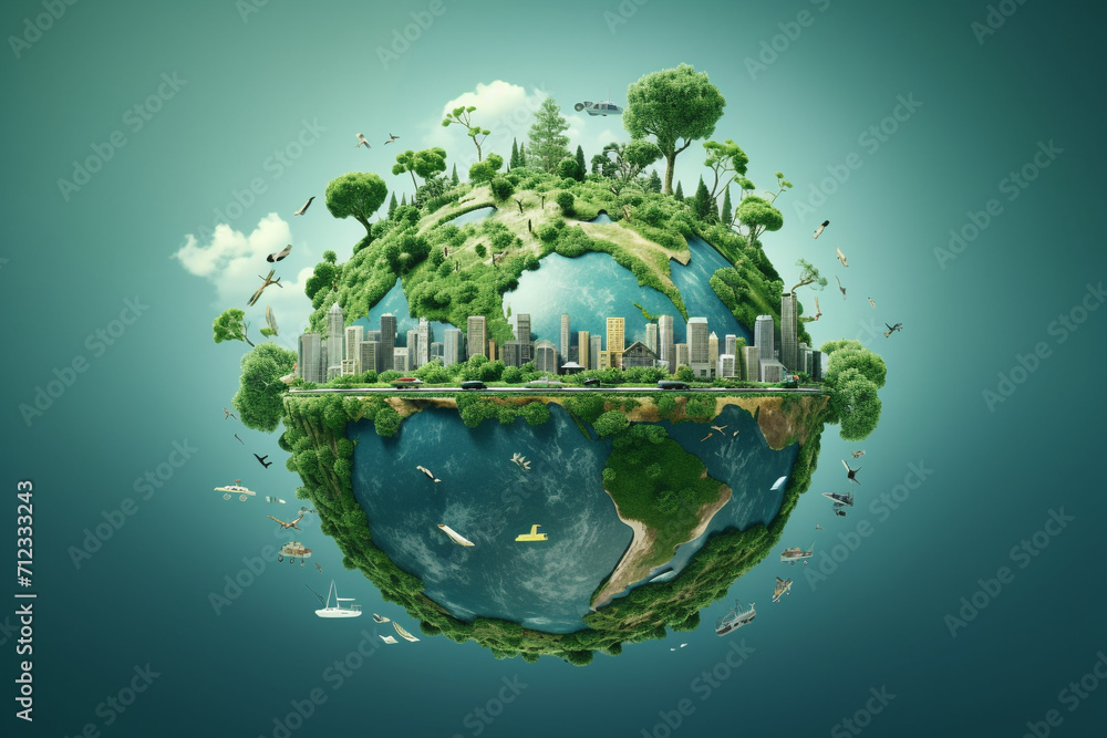 Sustainable development goals of promote clean energy. Renewable energy ...