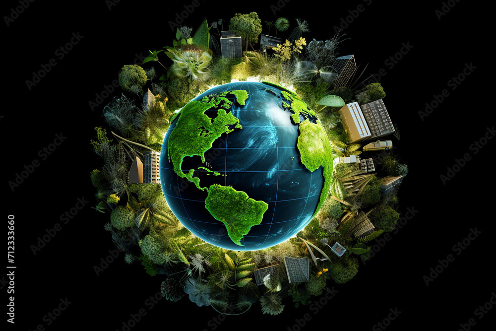 Sustainable development goals of promote clean energy. Renewable energy-based green businesses ...