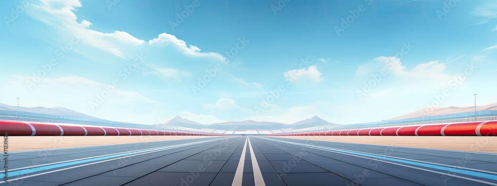Race track background, no car, blank background. Speed car racing ...