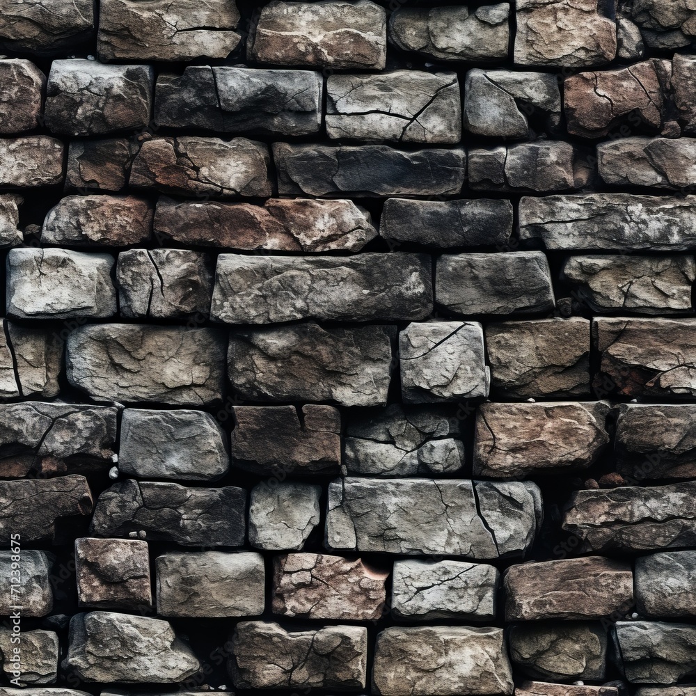 Seamless Gray Stone Wall Texture - High-Quality Background Pattern for ...